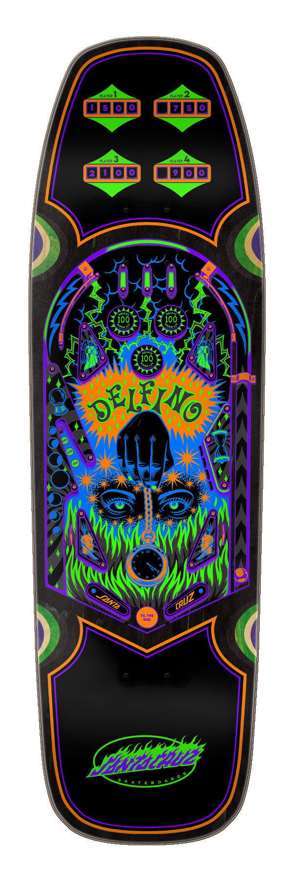 Santa Cruz - Tabla Delfino Pinball Shaped 9.14x31.50 | Lo Mejor del ...
