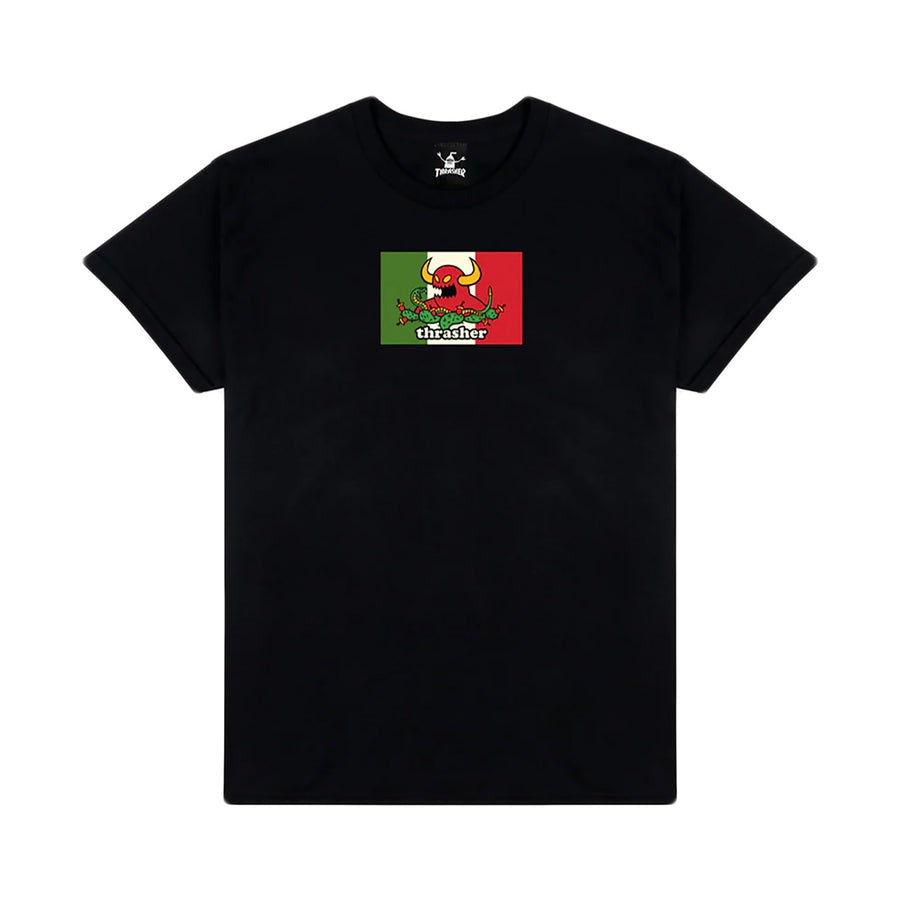 Thrasher - Polera Thrasher X Toy Machine Hecho Black | Lo Mejor del ...