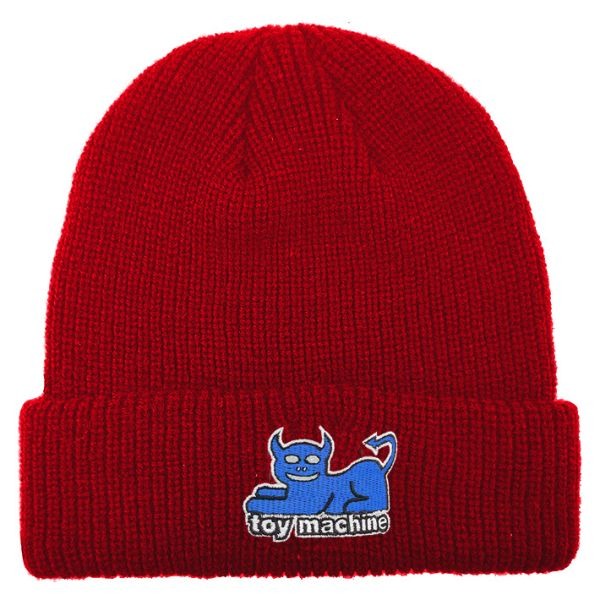Toy Machine – Gorro Beanie Devil Cat Dock Red – Wallride Skateshop