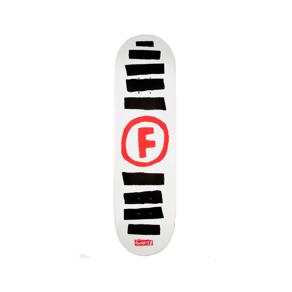 Foundation - Doodle Stripe White 8.5 + lija de regalo – Wallride Skateshop